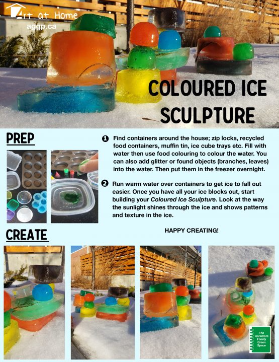Coloured Ice Sculpture – The Carlstrom Family Green Space at Home – Art ...