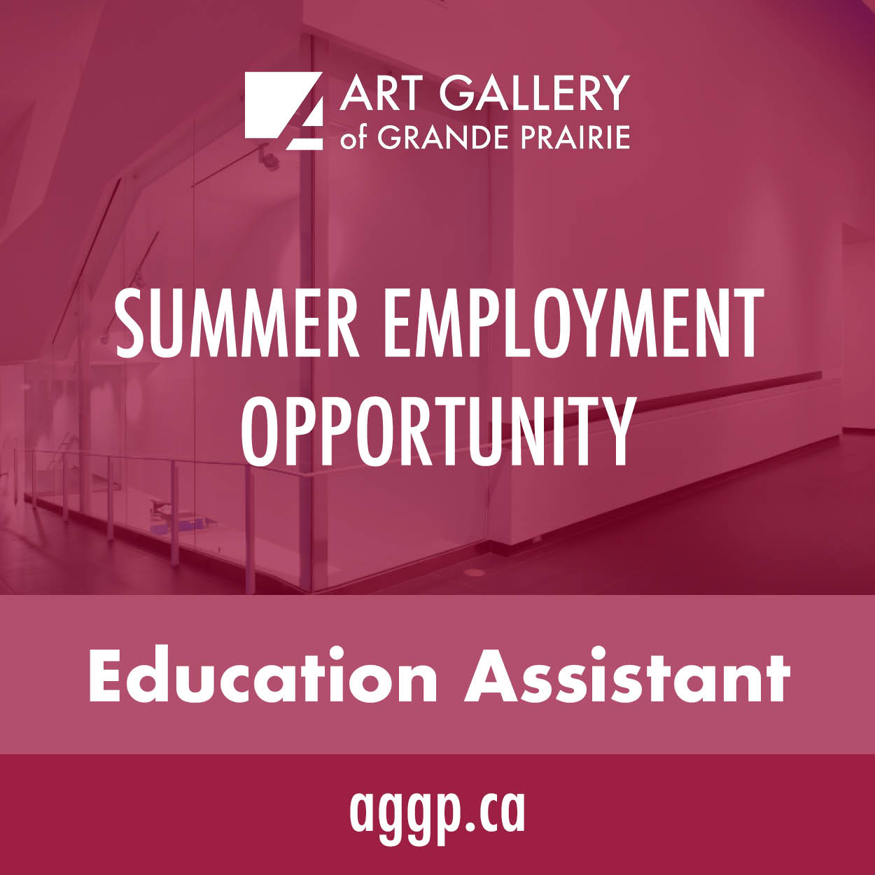 New Summer Position – Education Assistant – Art Gallery of Grande Prairie