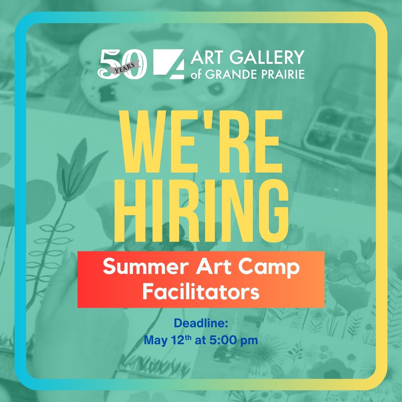 Summer Job Posting: Summer Art Camp Facilitators – Art Gallery of ...