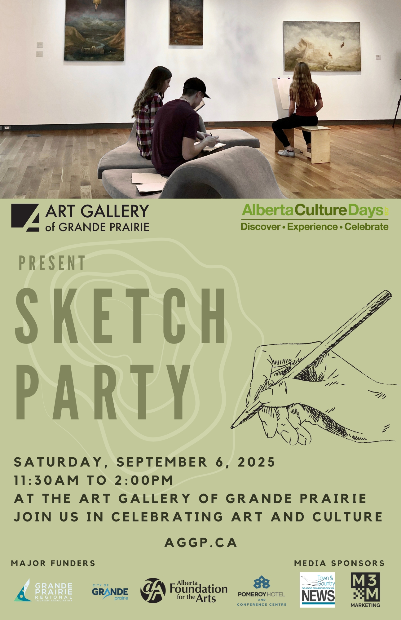 Sketch Party – Art Gallery of Grande Prairie